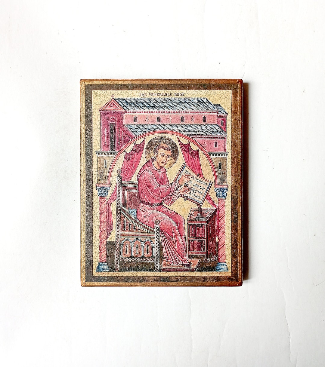 Christian Icon of the Saint Bede the Venerable Bede - Etsy
