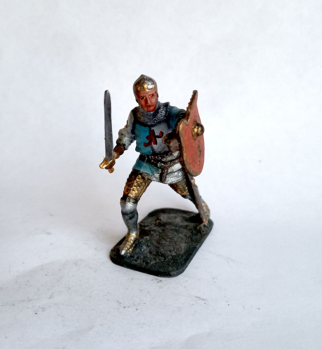Tin Toy Soldiers Medieval European Knight, Warrior, 14th C ...