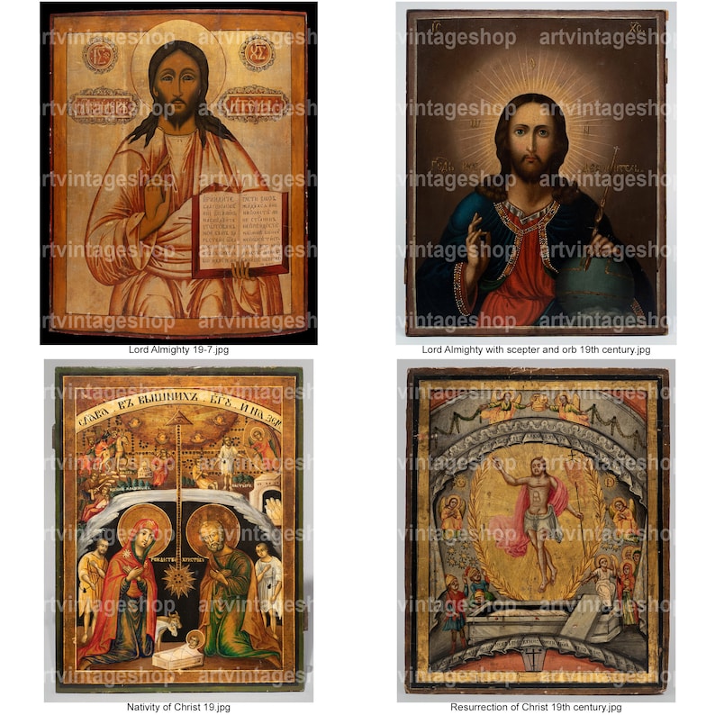 24pcs Jesus Christ, Pantocrator, Lord Almighty, Savior, Orthodox ...