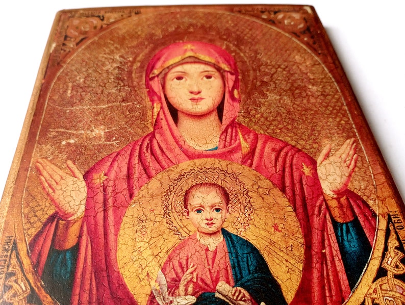 Christian Orthodox Icon Our Lady of the Sign Mother of God - Etsy