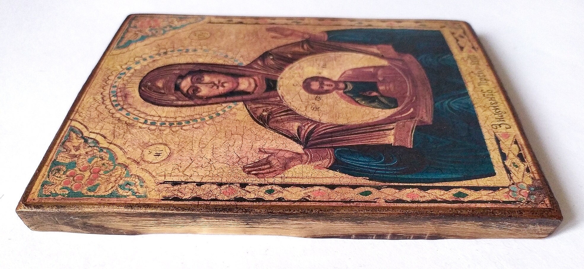 Christian Orthodox Icon of the Our Lady of the Sign, Mother of God ...