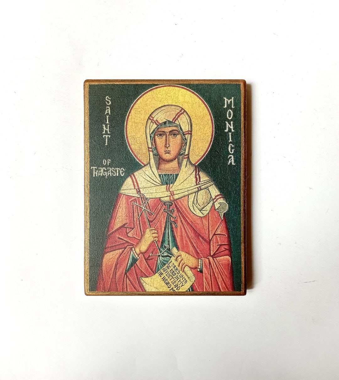 Christian Catholic Icon of the Saint Monica of Tagaste, Saint Monica of ...