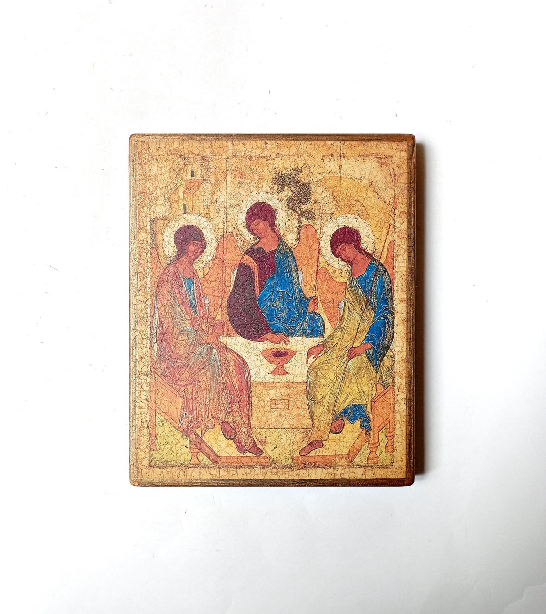 Christian Orthodox Holy Trinity Icon Old Testament, by Rublev, Handmade ...