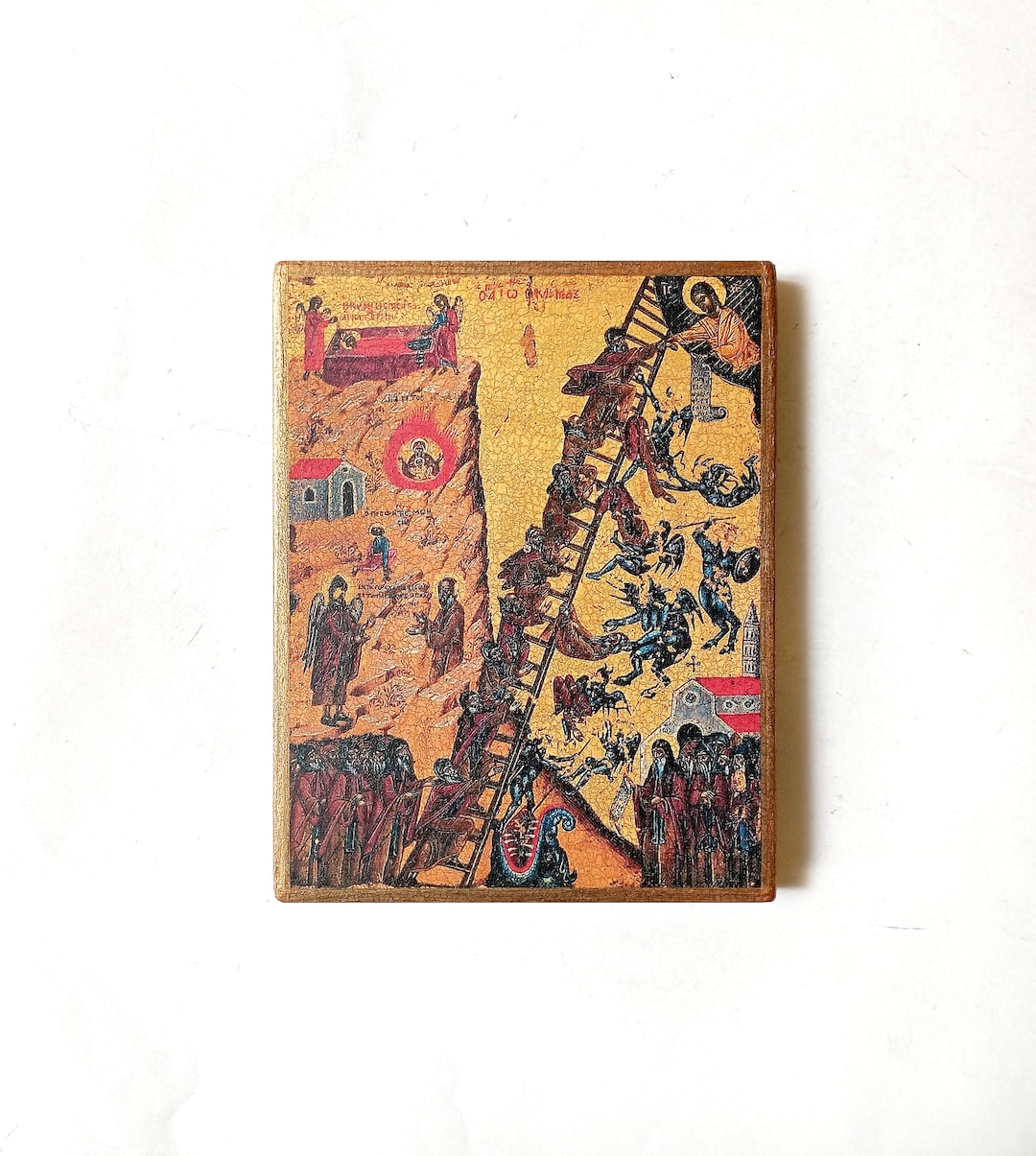 Christian Icon the Ladder of Divine Ascent or Ladder of Paradise ...