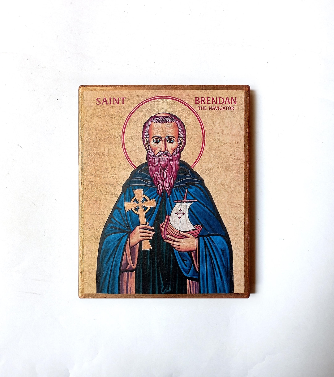 Christian Icon of Saint Brendan the Navigator, the Voyager, the ...