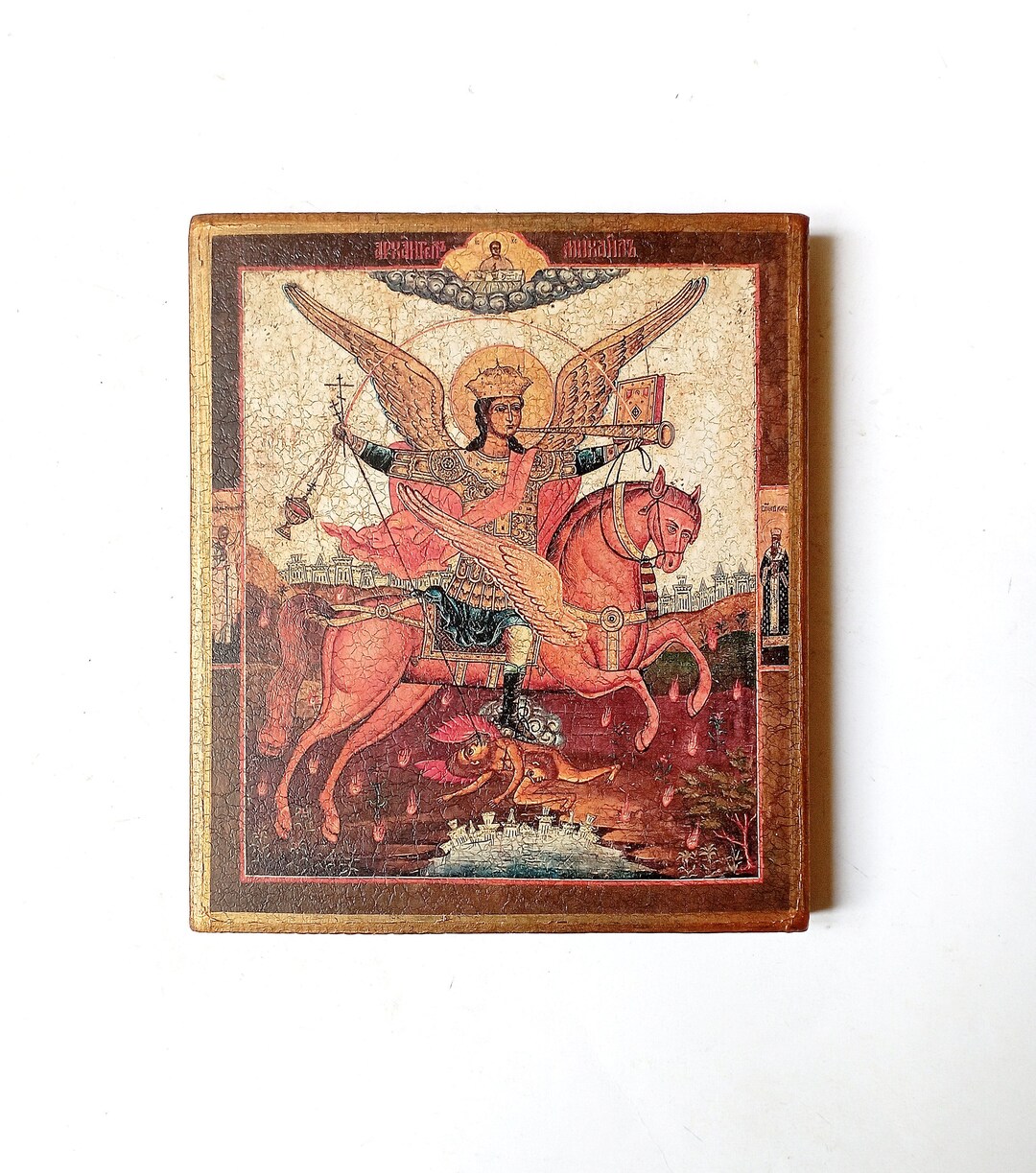 Christian Orthodox Icon Archangel Michael Horseman of the - Etsy