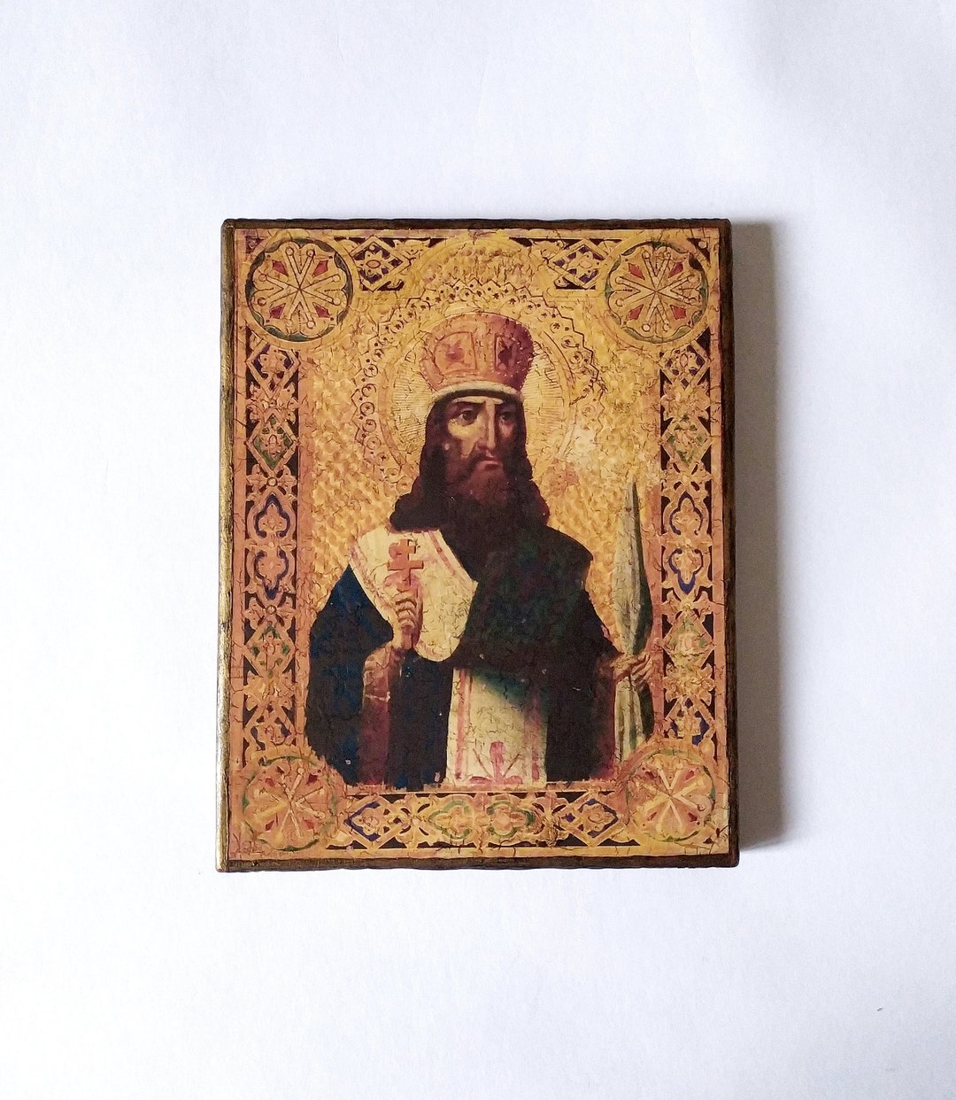 Christian Orthodox Icon of the Holy Hierarch Saint Theodosius of ...