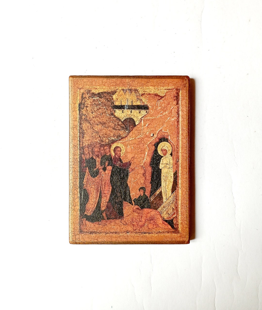 Christian Orthodox Icon of Raising/resurrection of Lazarus, Икона ...