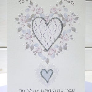 Wedding Lace Heart Card WWWE120 - Etsy