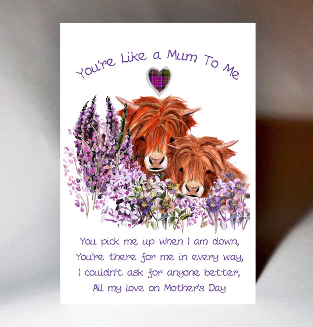 You're Like a Mum to Me Mother's Day Card WWMD13 - Etsy
