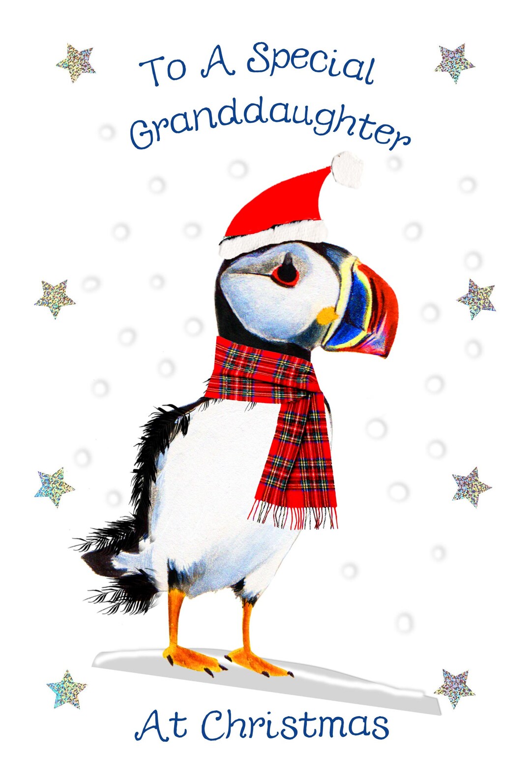 Christmas Puffin Card XM172 - Etsy