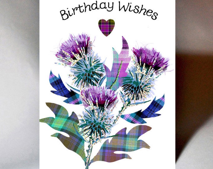 Thistle Card - Etsy