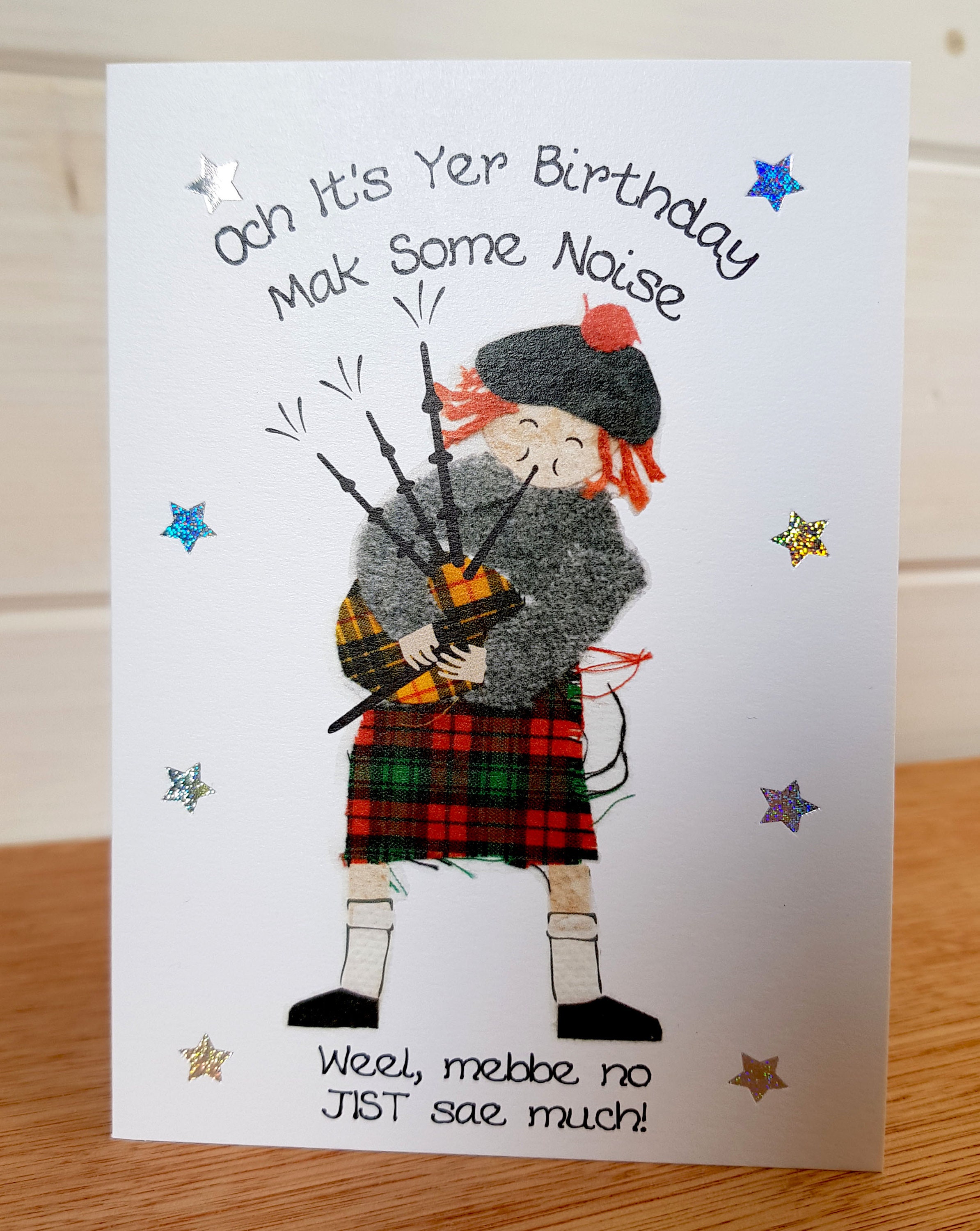 Scottish Birthday Card Piper WWBD63 | Etsy