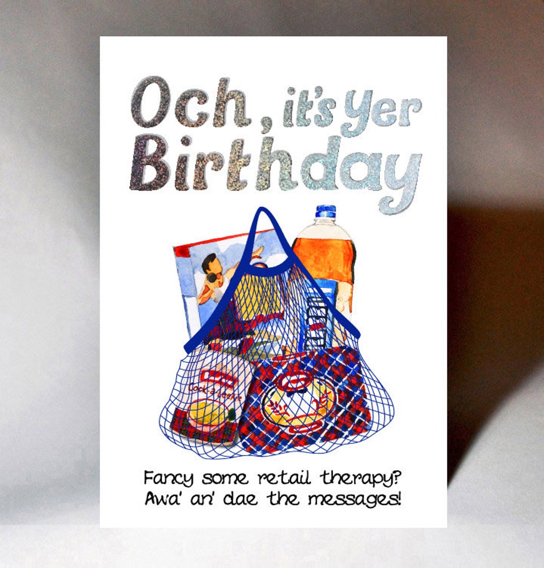 Scottish Birthday Card Messages WWBD65 - Etsy