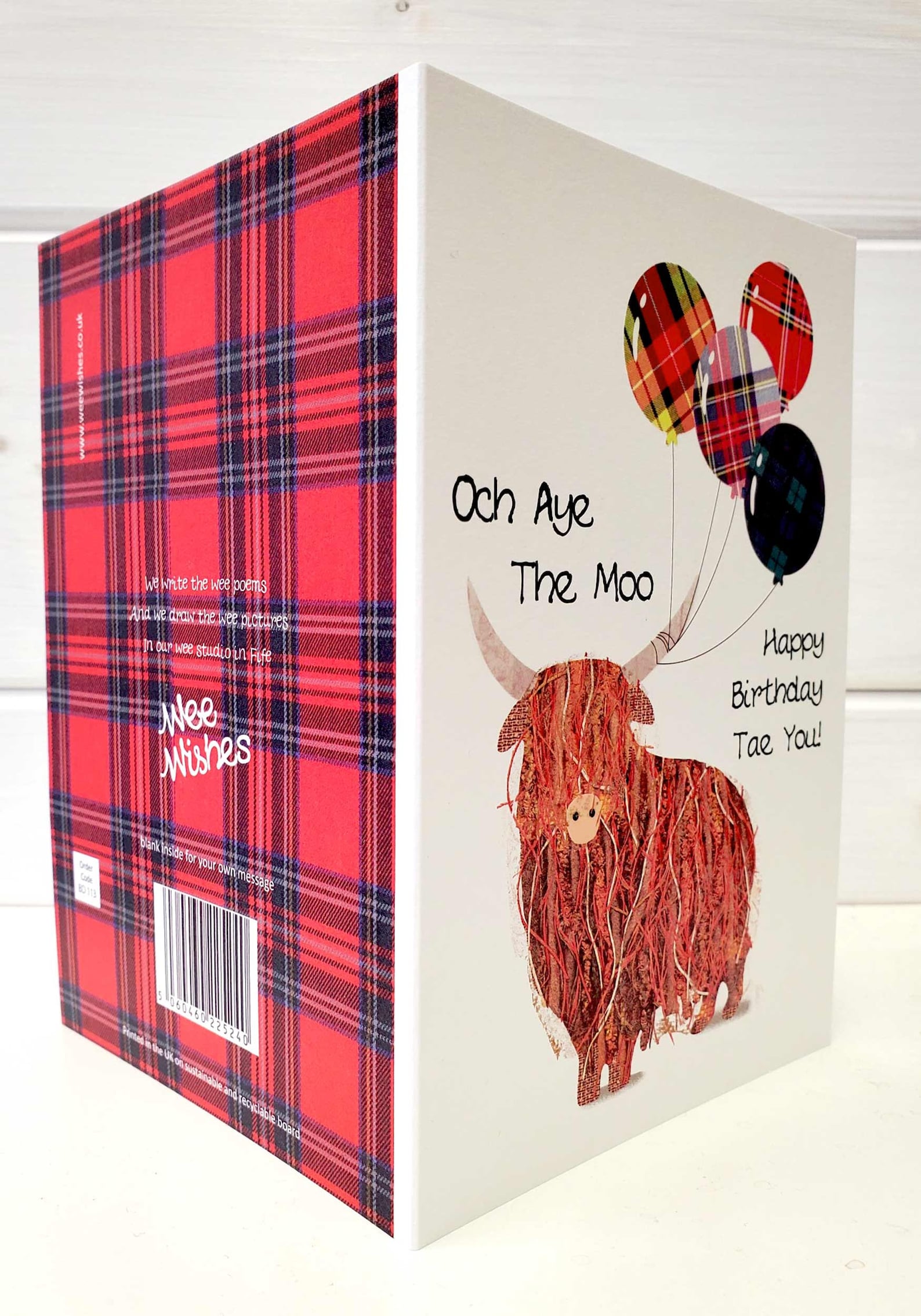 Scottish Birthday Och Aye the Moo Card WWBD113 - Etsy