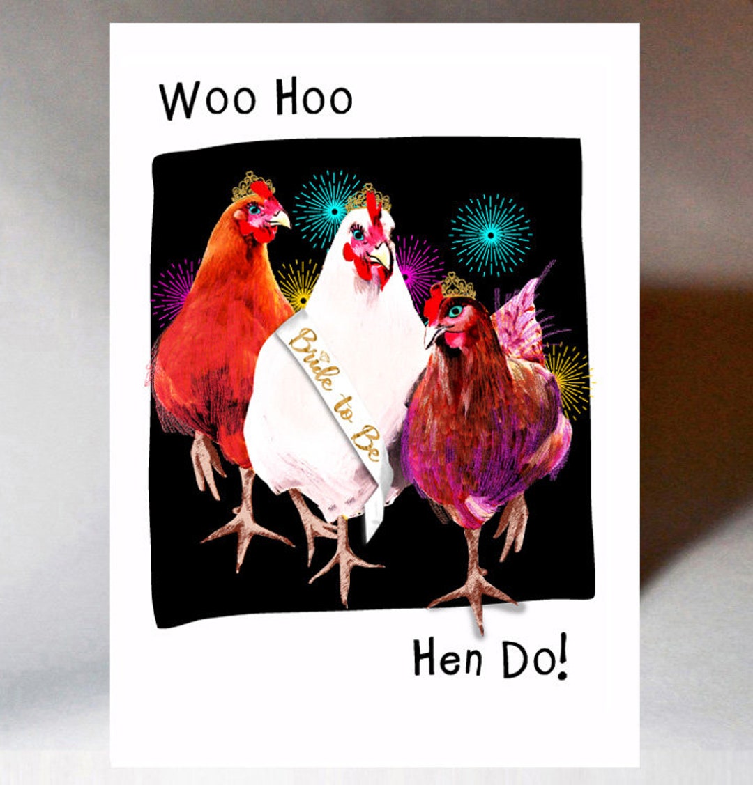 Woo Hoo Hen Do Card WWWE113 - Etsy UK