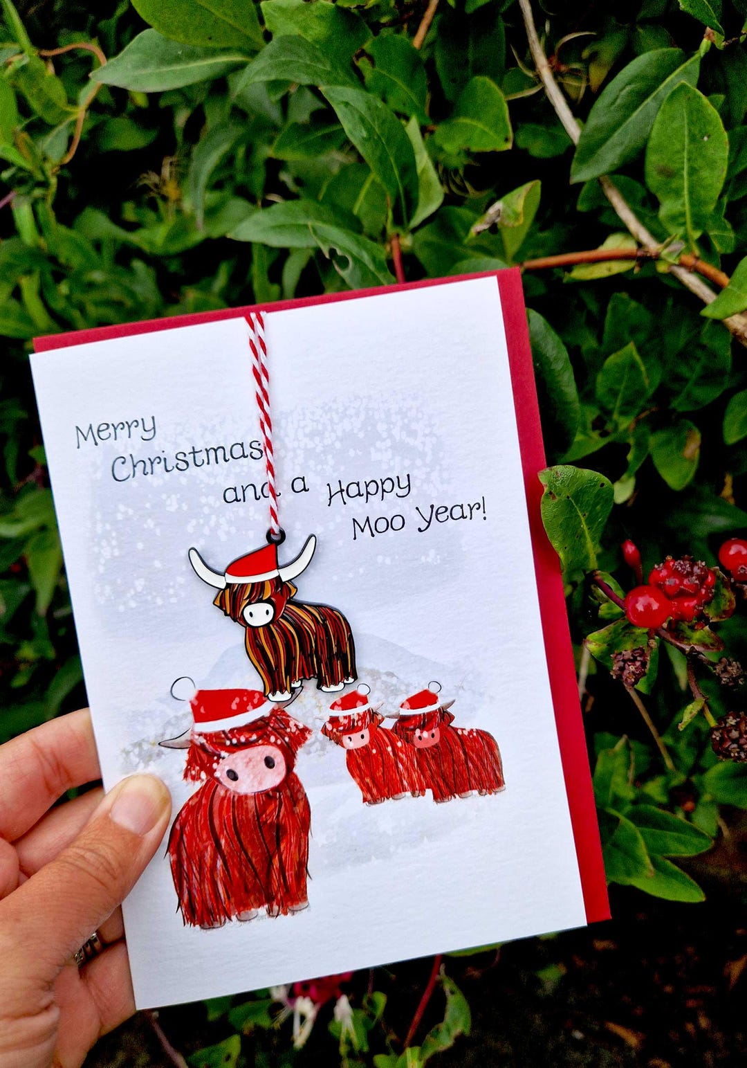 Christmas Coo Enamel Keepsake Charm Card WWEC05 - Etsy UK