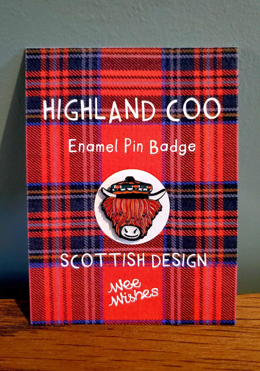 Highland Coo Enamel Pin Badge - Etsy