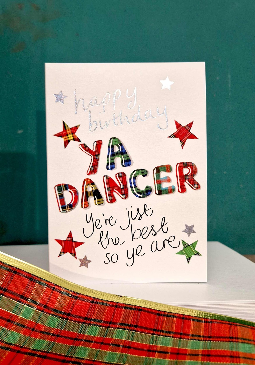 Tartan Words Birthday Ya Dancer Card WWTW66 - Etsy
