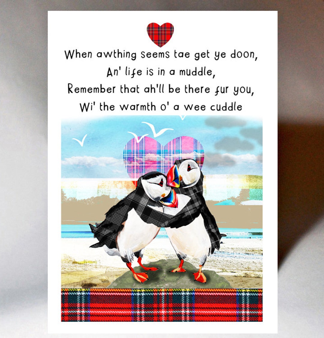 Puffin Cuddle Card JB16 - Etsy