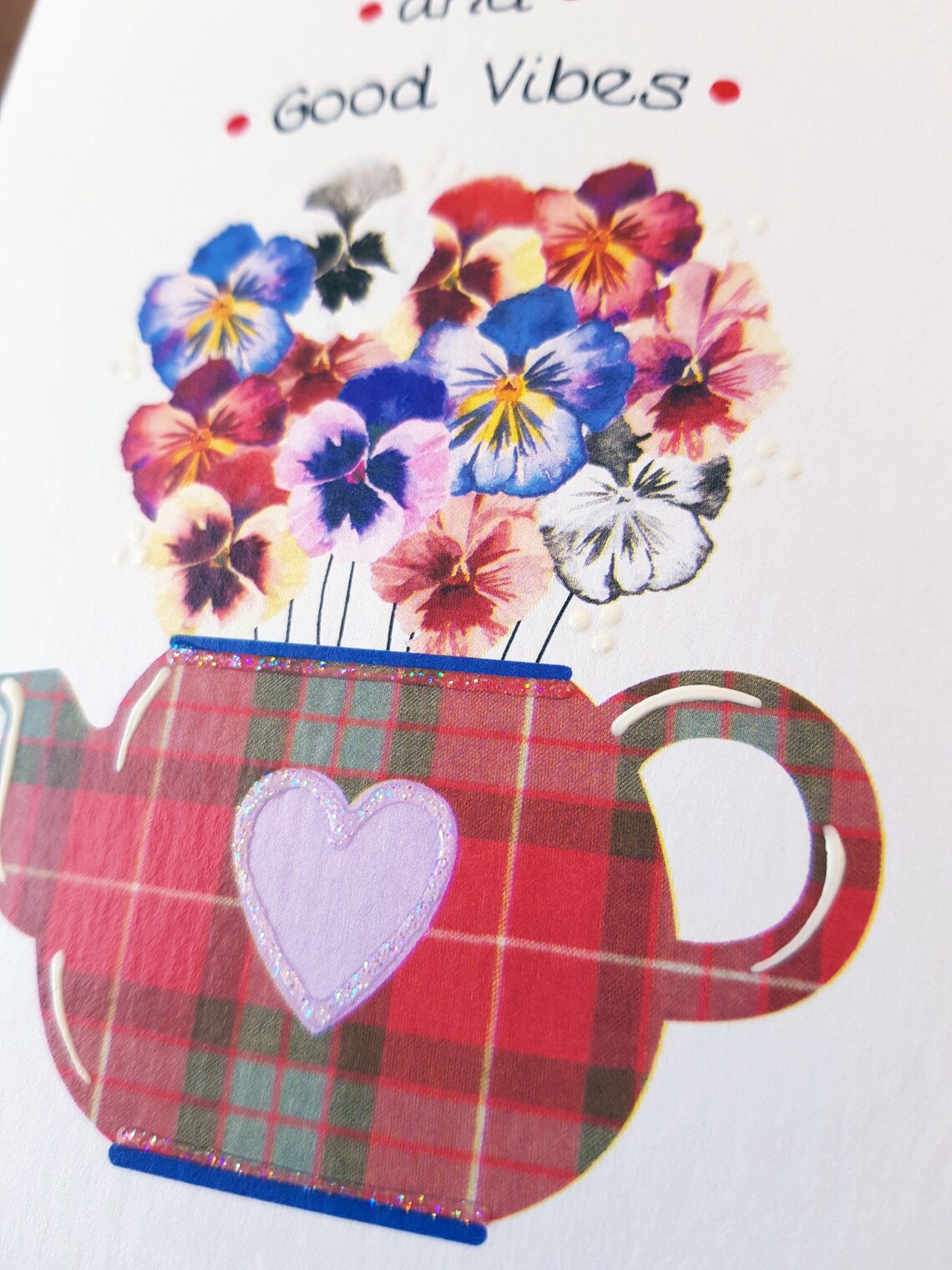 Teapot 'good Vibes' Card JB08 - Etsy