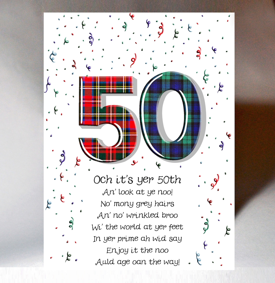 Birthday Special Age 50 Card AGE50 - Etsy