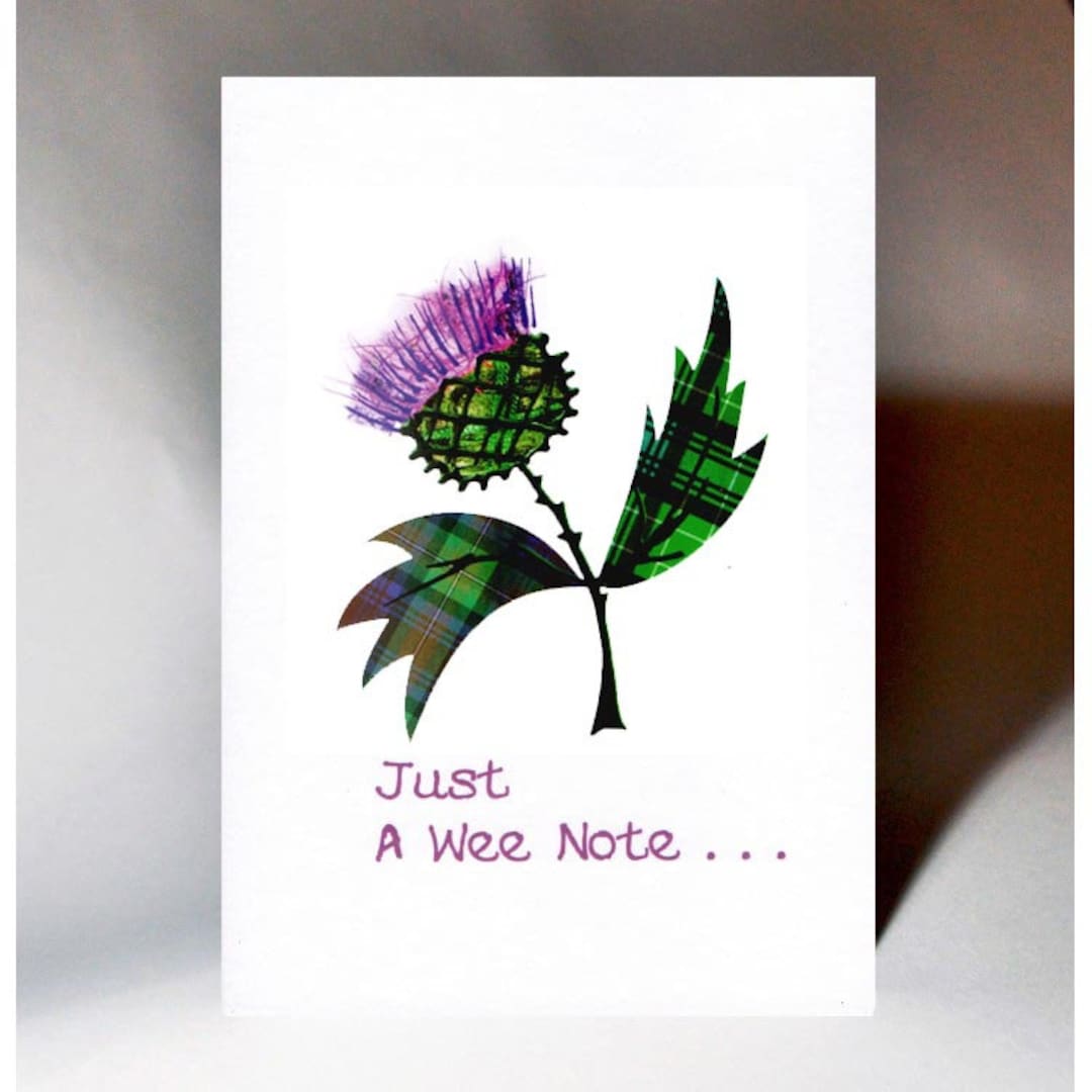 Greetings Large Thistle Card WWGR07 - Etsy