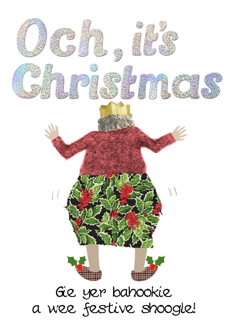 Christmas Shoogle Yer Festive Bahookie Card WWXM148 - Etsy