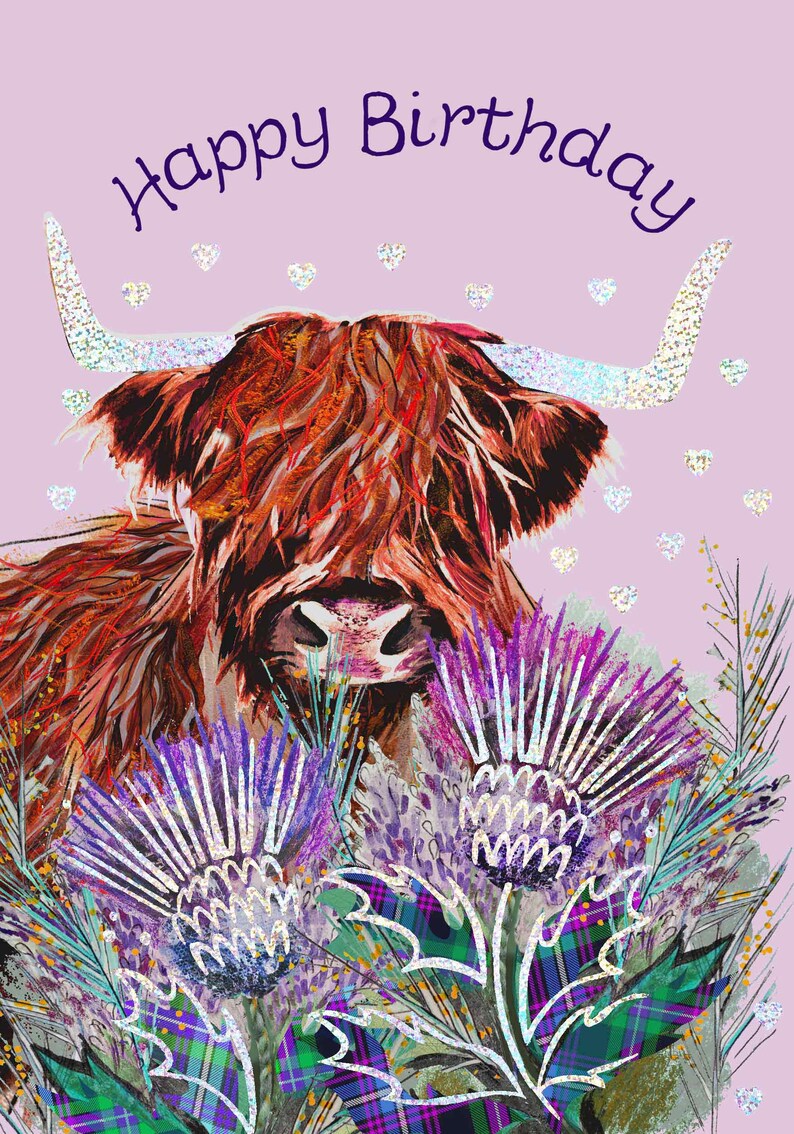 Coo and Thistle Birthday Card WWBD276 - Etsy