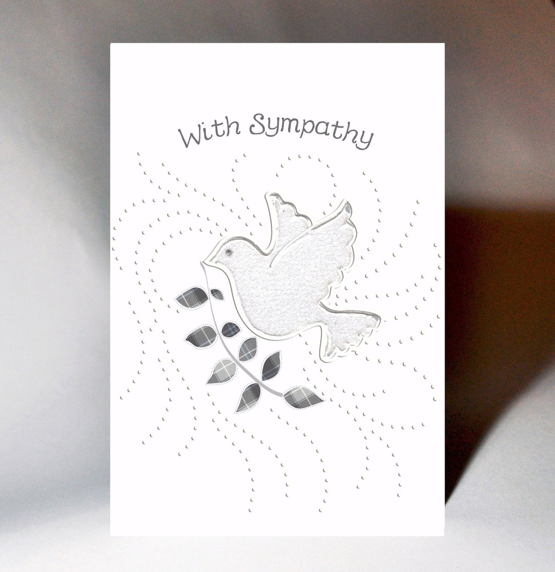Sympathy Dove Card WWSY04 - Etsy