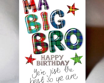 Big Brother Definition Card, Card for Big Brother to Be, Big Brother ...