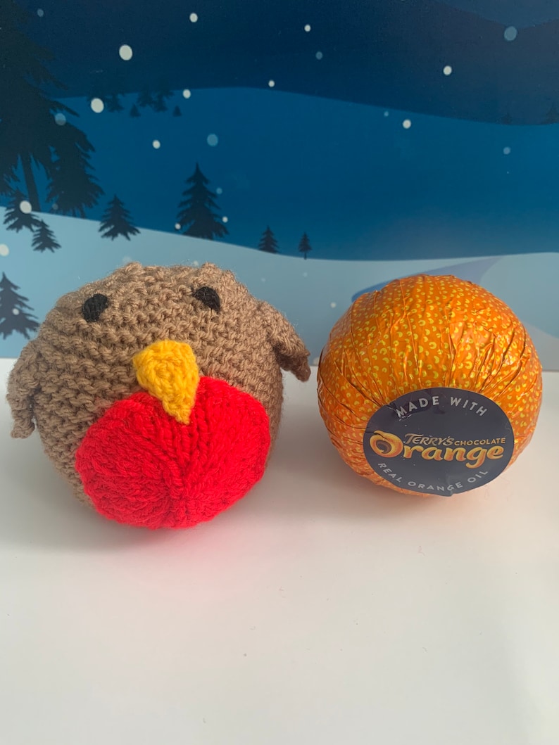 Hand Knitted Chocolate Orange Cover Christmas Gift Teacher | Etsy