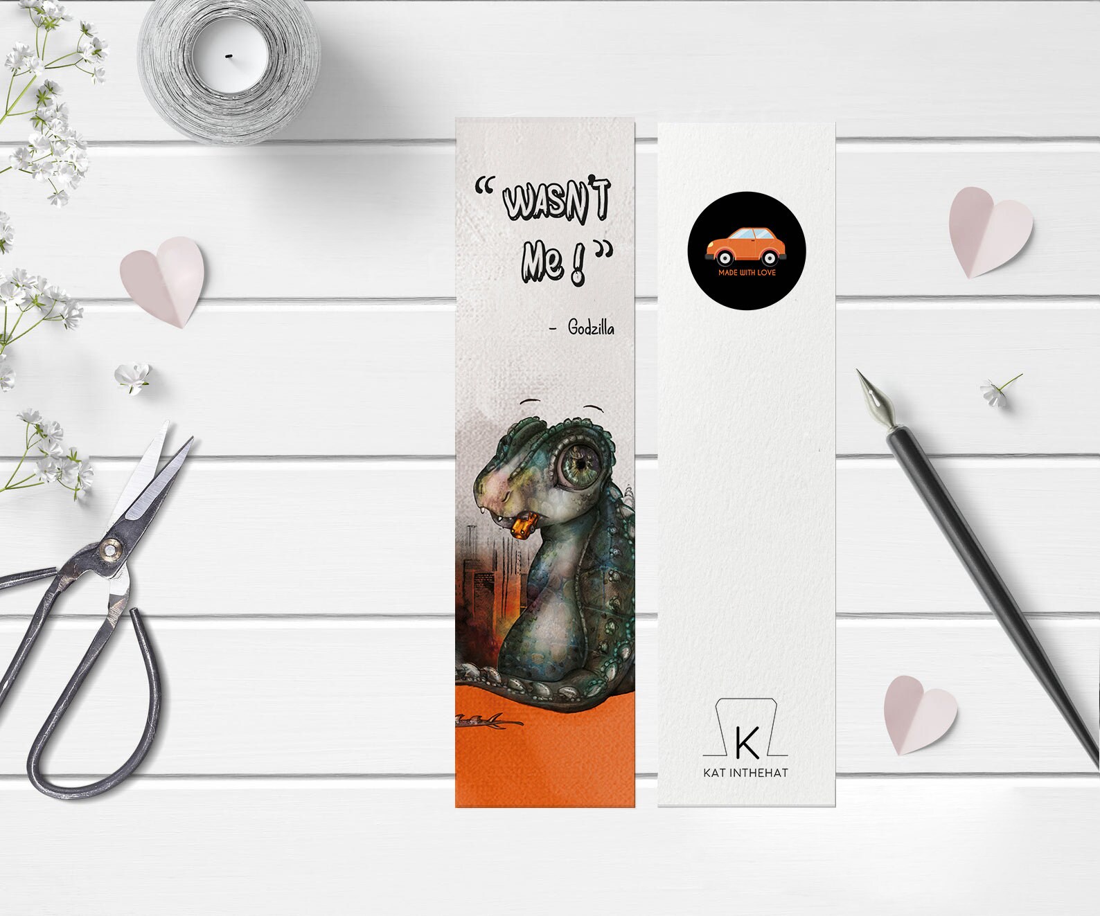 Bookmark Bookmark Harry Potter Godzilla Flowers - Etsy