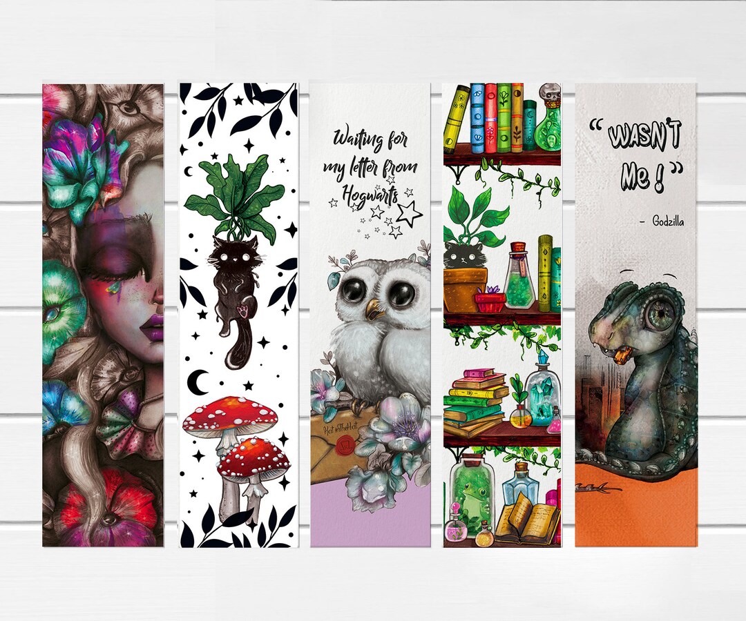 Bookmark Bookmark Harry Potter Godzilla Flowers - Etsy
