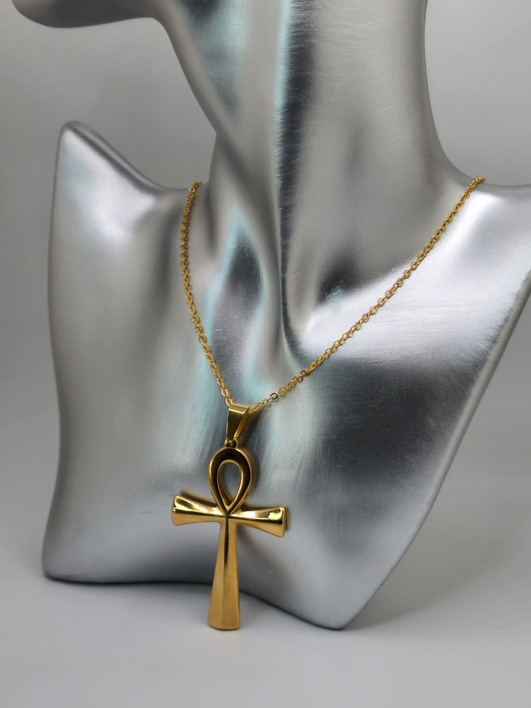 Ankh Necklace / BIG Ankh / Gold Ankh / African Ankh / African Jewelry ...