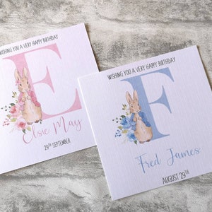 Personalised Peter Rabbit Birthday Card - Etsy UK