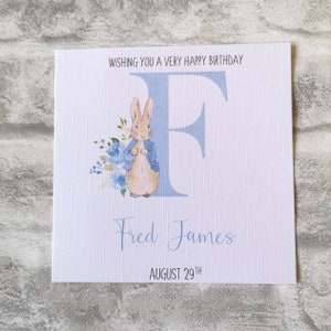 Personalised Peter Rabbit Birthday Card - Etsy UK