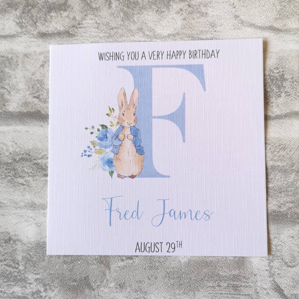 Personalised Peter Rabbit Birthday Card - Etsy UK