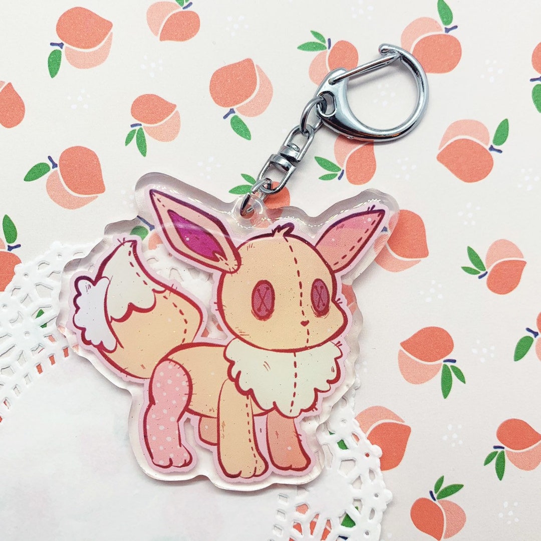 2 Eevee Plush Charm - Etsy