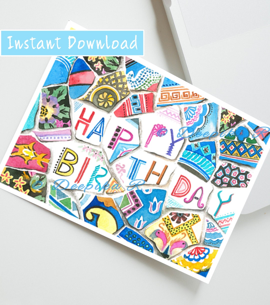 PRINTABLE Happy Birthday Card/ Download Spanish Birthday Card - Etsy