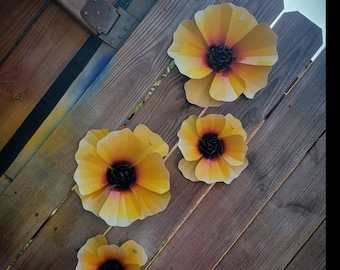 NEW** Metal Dalia Flower, Metal Flower Art, Metal Garden Decor, Fence ...