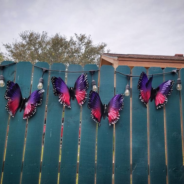 Butterfly Garden Art - Etsy