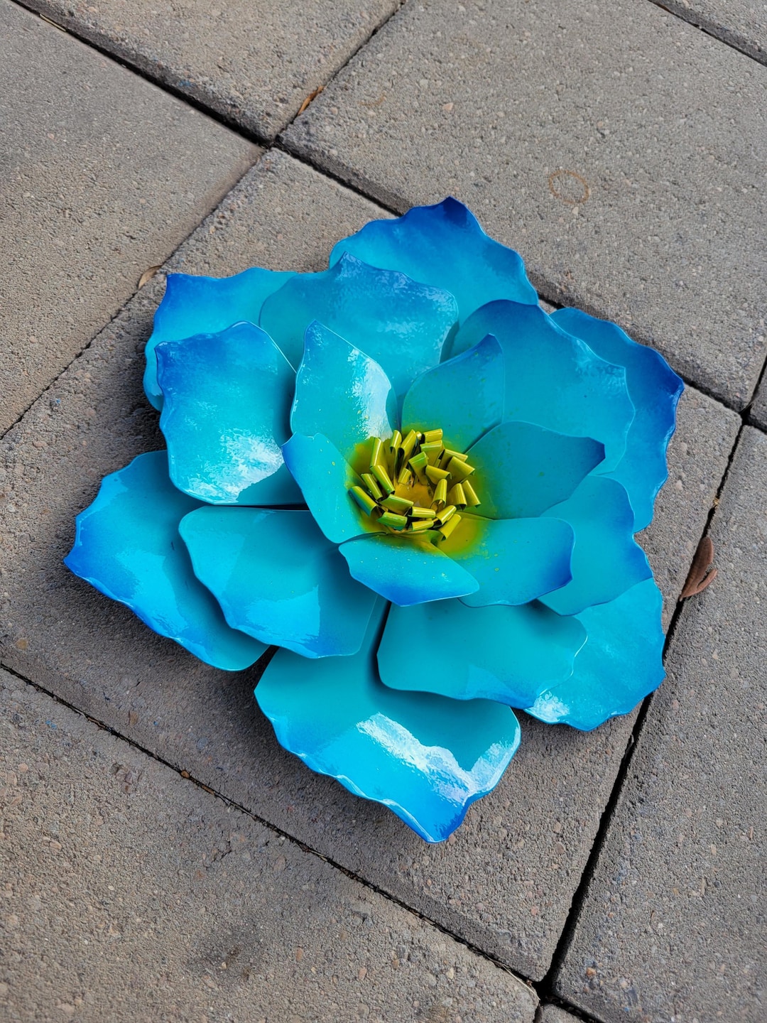 New Metal Spring Flower, Colorful Spring Flowers, Metal Garden Decor ...