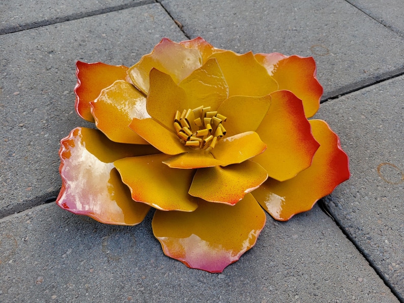 Colorful Metal Spring Flower: Garden & Fence Decor - Etsy