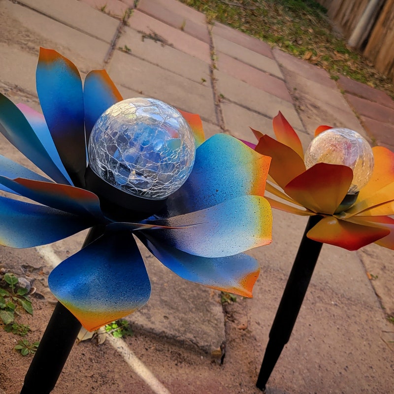 Solar Garden Lights - Etsy