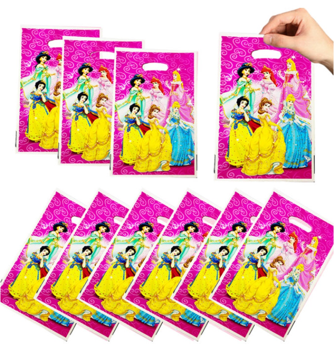 Disney Princess Childrens Kids LOOT BAGS - Happy Birthday Gift Bags ...