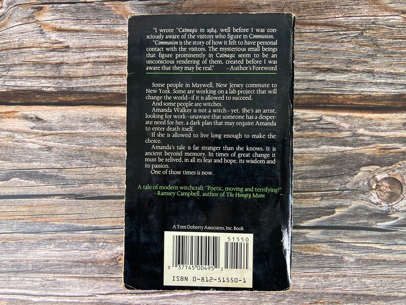 Cat Magic by Whitley Strieber Tor Horror Books Tor Paperback Horror ...