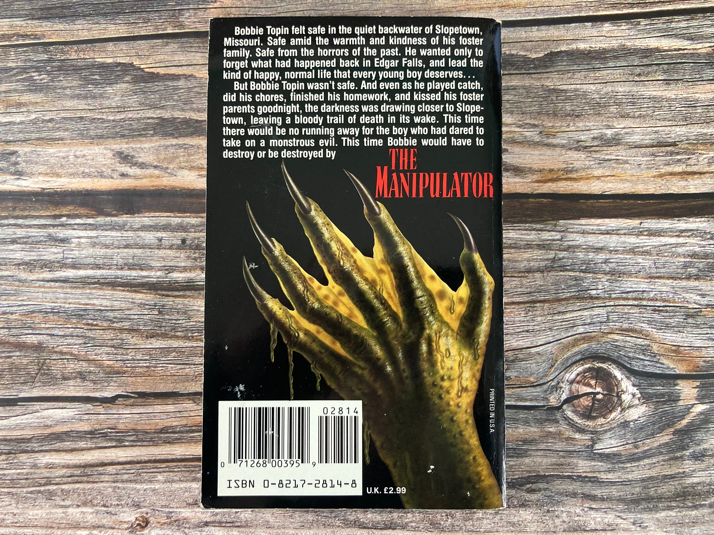 The Manipulator by Dana Brookins Zebra Horror Books Zebra Paperback ...