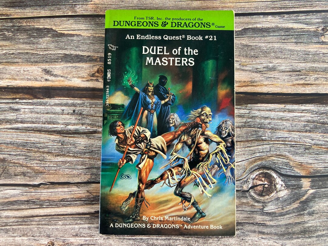 Vintage Dungeons & Dragons Endless Quest Book #21 Duel of the Masters ...