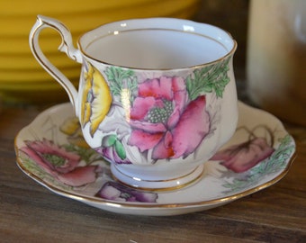 Royal Albert Poppy Tea Cup - Etsy